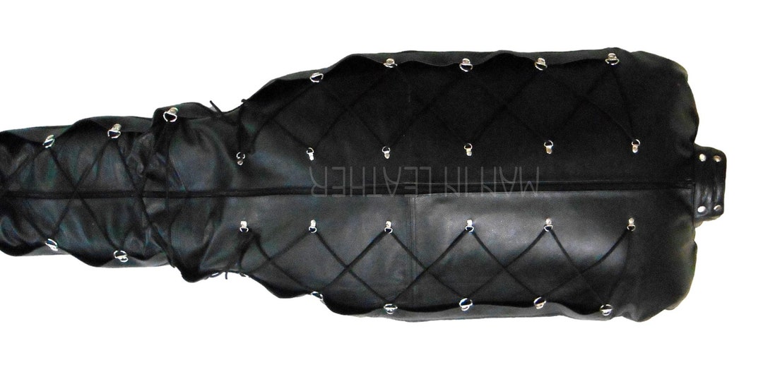Cow Leather Sleep Sack Bondage Body Bag Bdsm Mummy Seductive Restricted