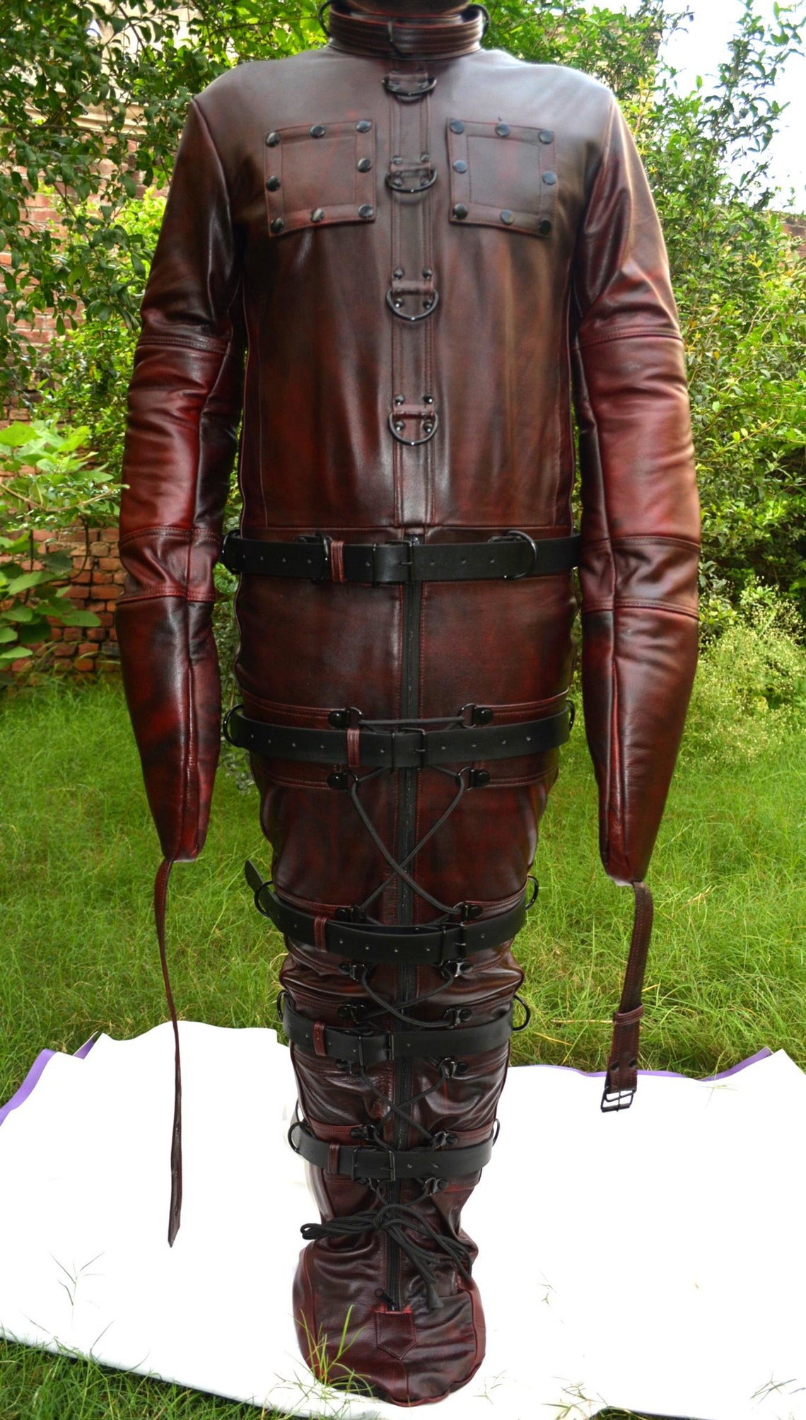 Cow Leather Sleep Sack Bondage Body Bag Bdsm Mummy Seductive Etsy