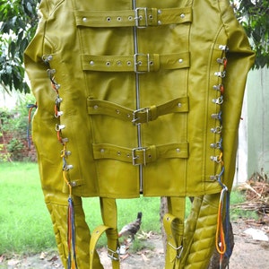 Heavy Duty Leather Straitjacket Sides Crotch Strap /restraining Bondage ...