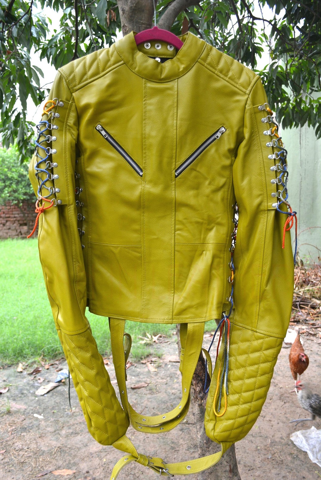 Heavy Duty Leather Straitjacket Sides Crotch Strap /restraining Bondage ...