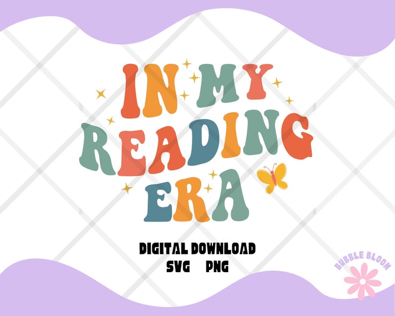 In My Reading Era Png Svg - Bookish Digital Download - Etsy