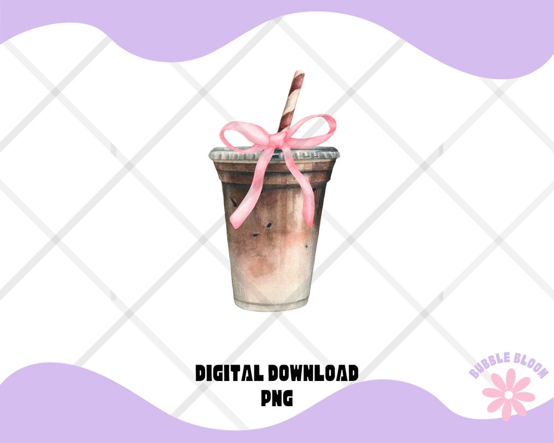 Iced Coffee PNG, Coquette Iced Coffee PNG, Coffee PNG, Coquette Coffee ...