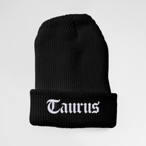 Taurus Zodiac Sign Embroidered Unisex Baseball Cap Adjustable Hat ...