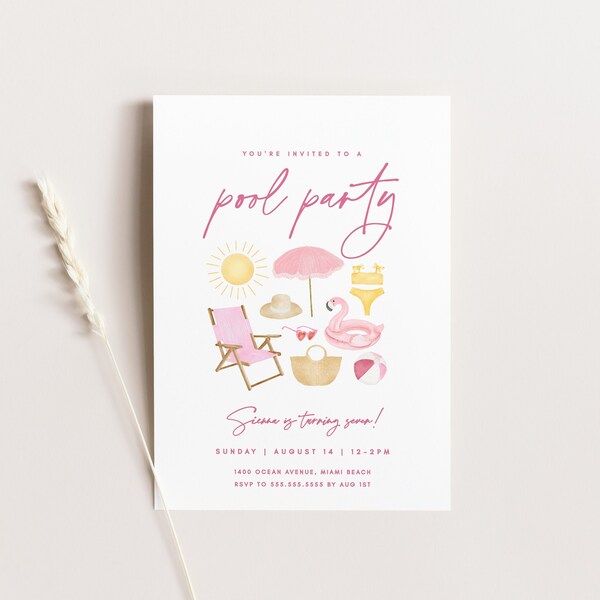 Preppy Invitation - Etsy