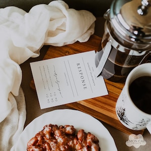 Multi-event RSVP Card, INSTANT Download, Modern Response Insert Card ...