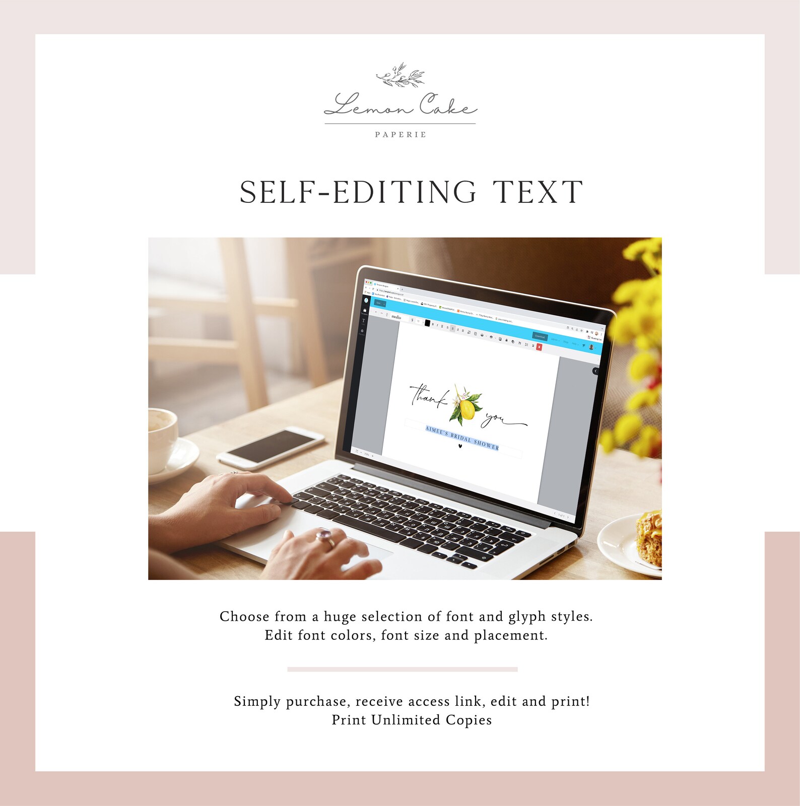 Tea Party Favor Tag Template Instant Download Candy Bar - Etsy