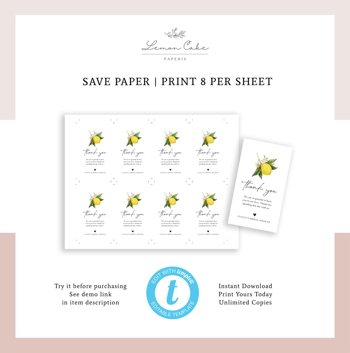 Printable Tea Party Favor Tag High Tea Bridal Shower Gift - Etsy Canada