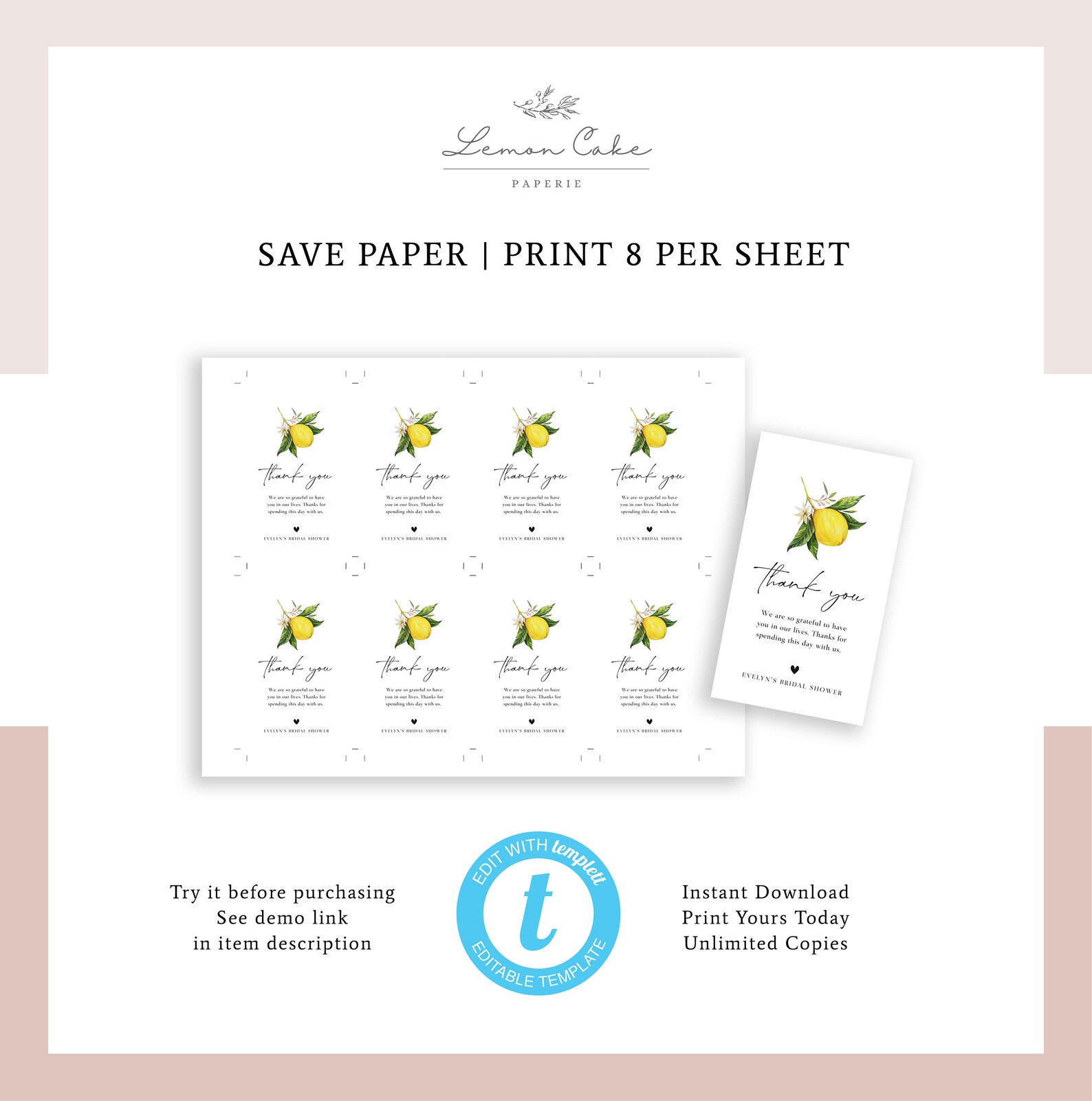 Printable Tea Party Favor Tag High Tea Bridal Shower Gift - Etsy