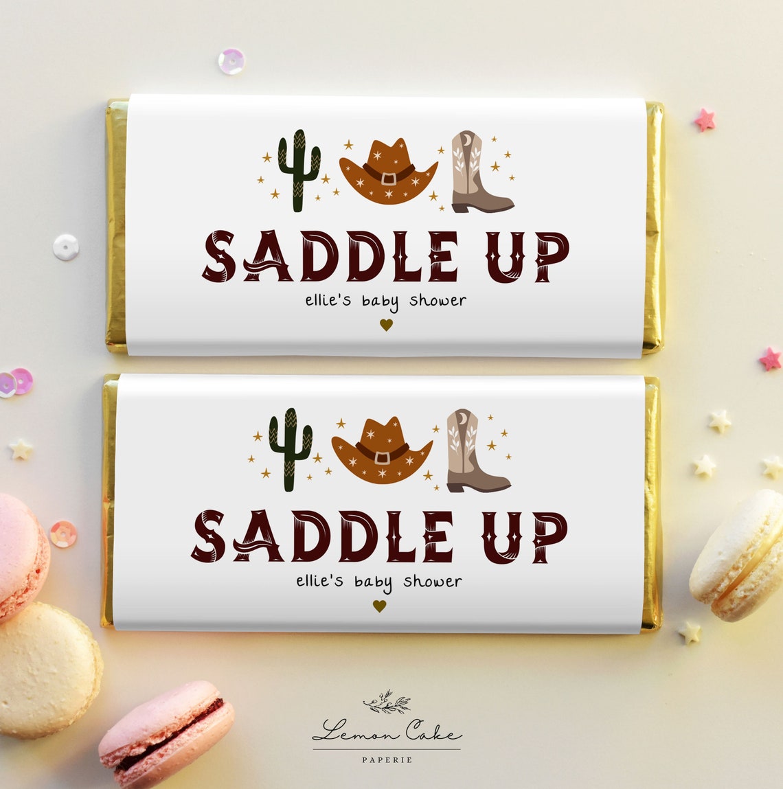 Cowboy Candy Bar Wrapper Template Instant Download Chocolate - Etsy