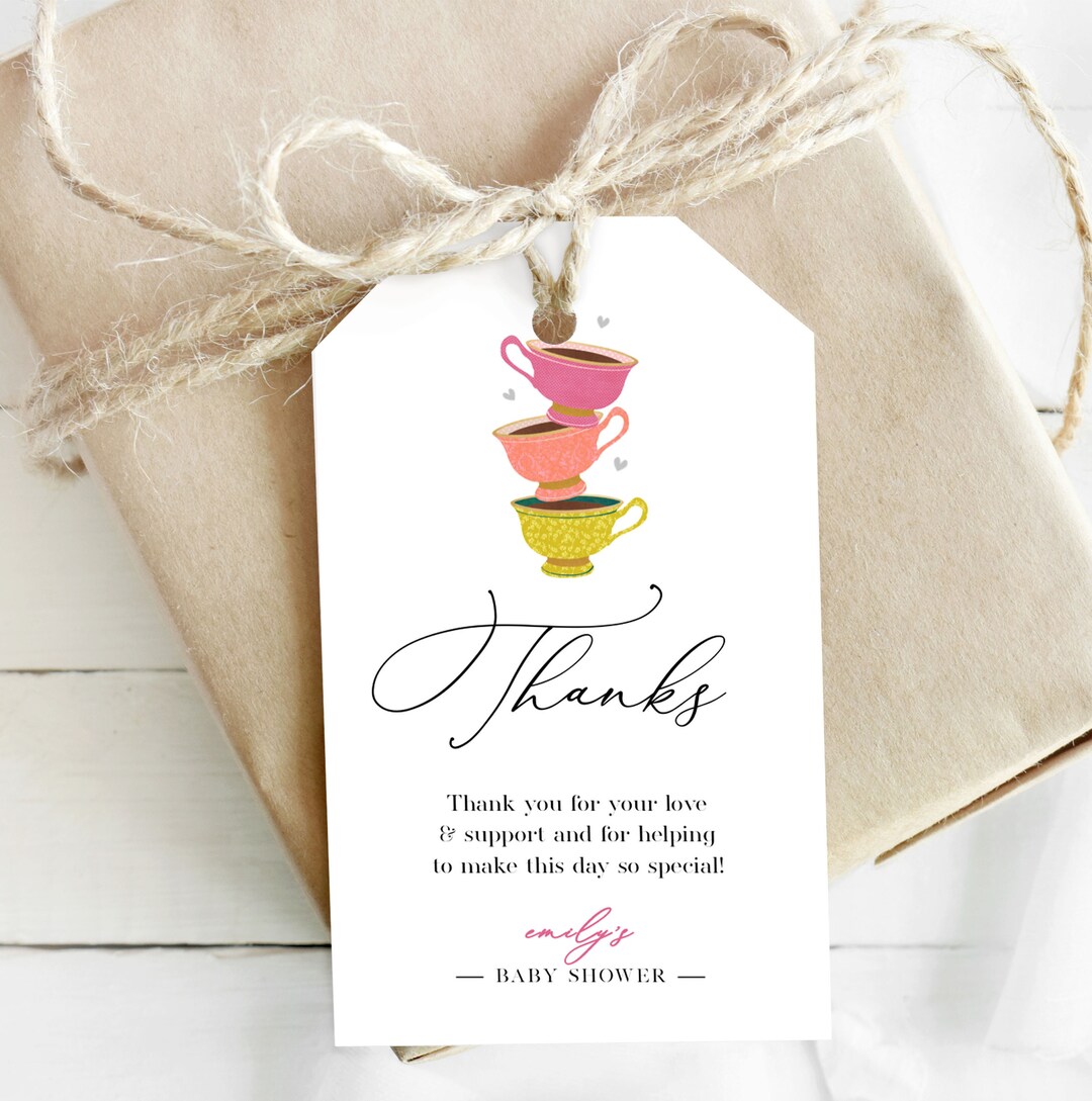 Printable Tea Party Favor Tag, Alice Wonderland Theme Gift Tag ...