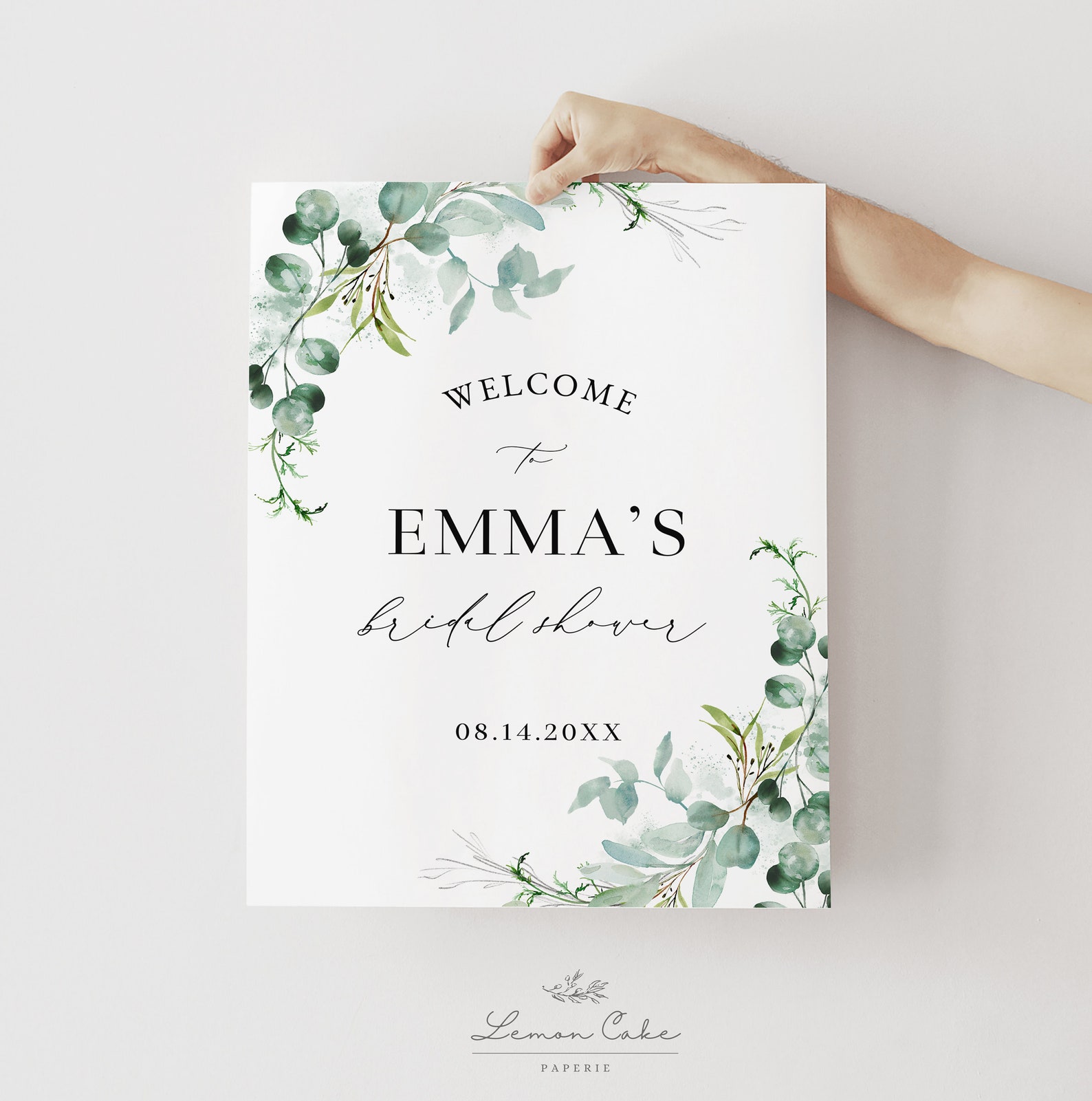Eucalyptus Welcome Sign Template Instant Download Country | Etsy
