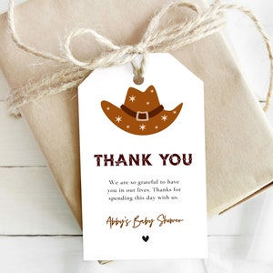 Wild West Favor Tag Template, Instant Download, Printable Cowboy Party ...