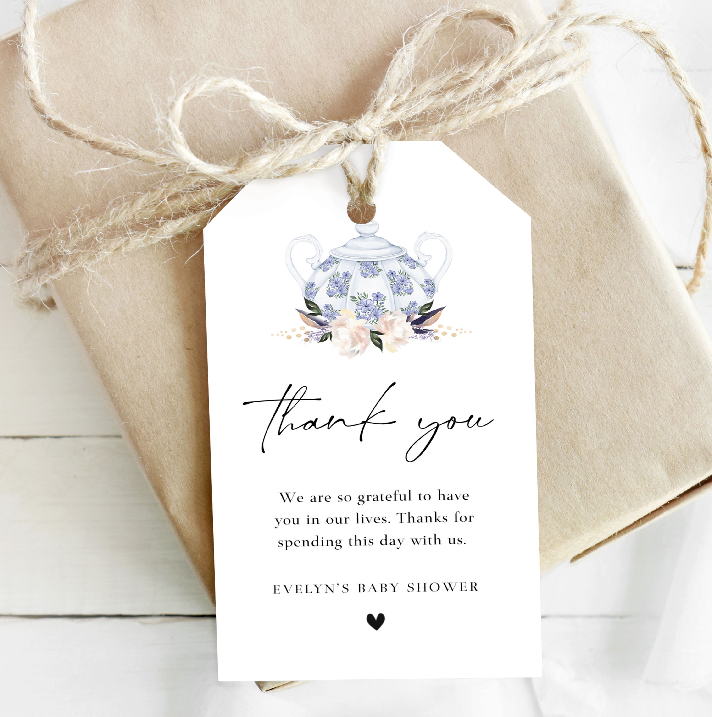 Printable Tea Party Favor Tag High Tea Bridal Shower Gift - Etsy