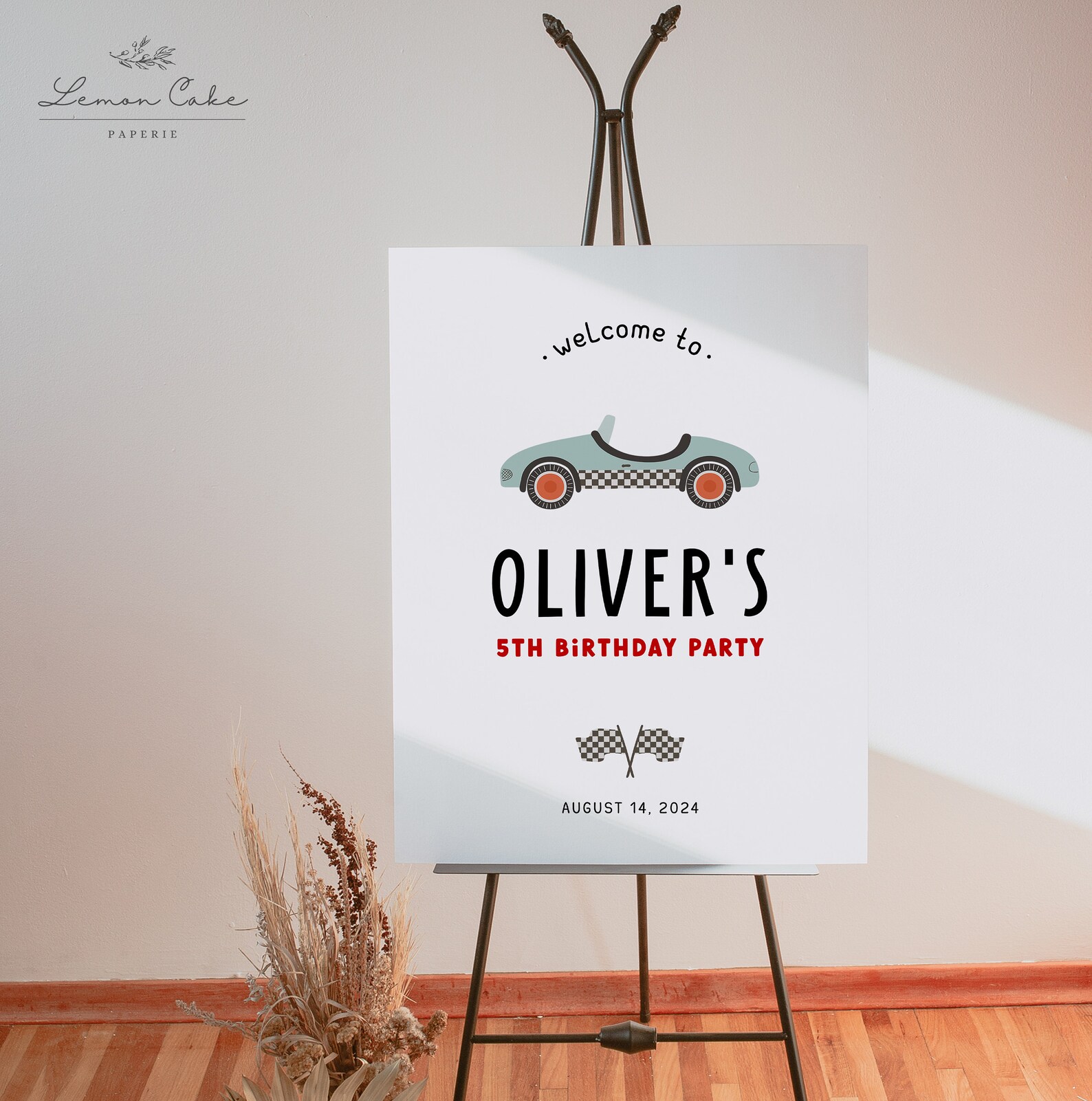 Race Car Welcome Sign Printable Car Theme Birthday Sign - Etsy