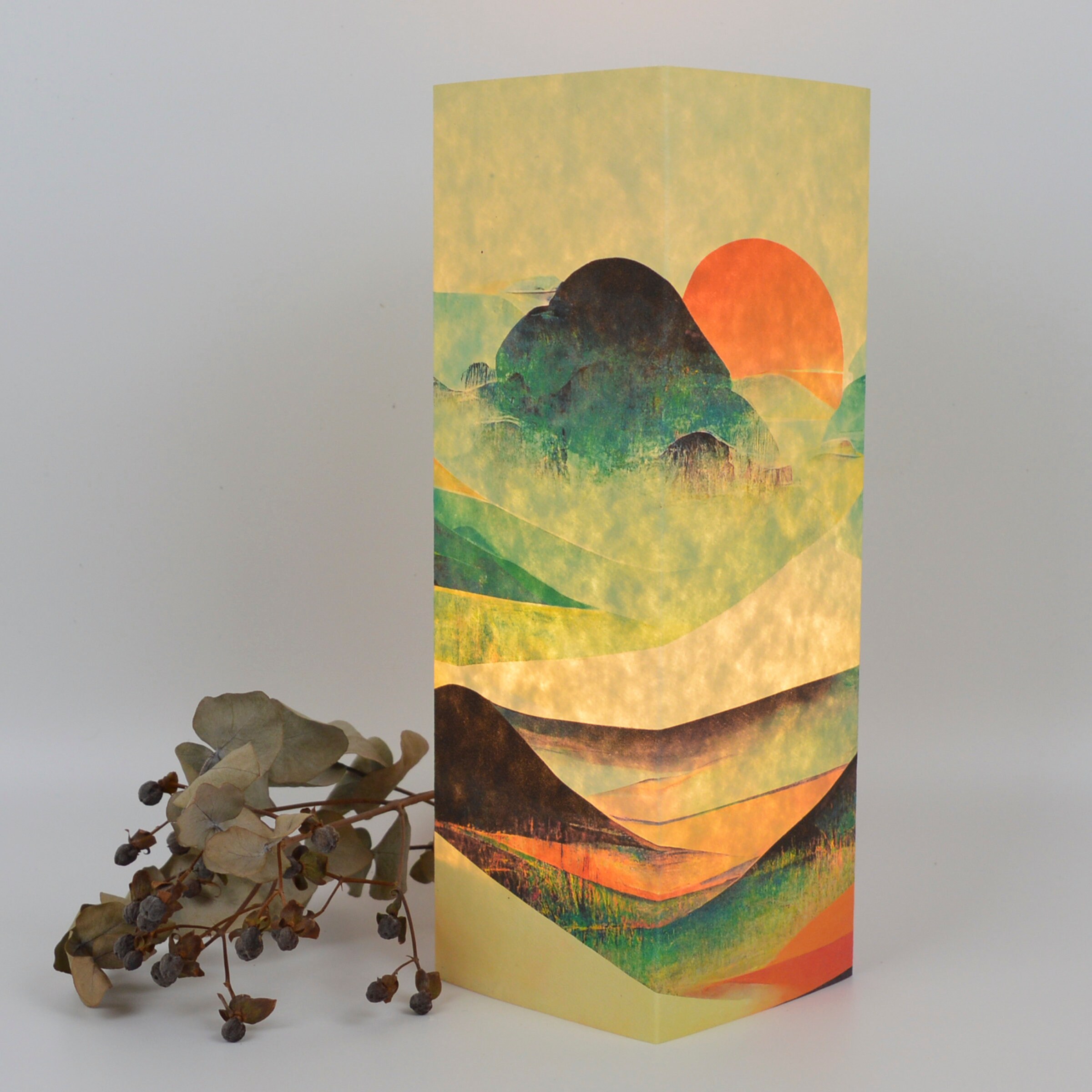 Japanese Table Lamp, Japanese Decor Home. Japanese Art Printed on ...