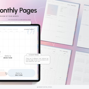 BUNDLE Digital Planner & Notebook BTS KPOP Light Mode | Goodnotes ...