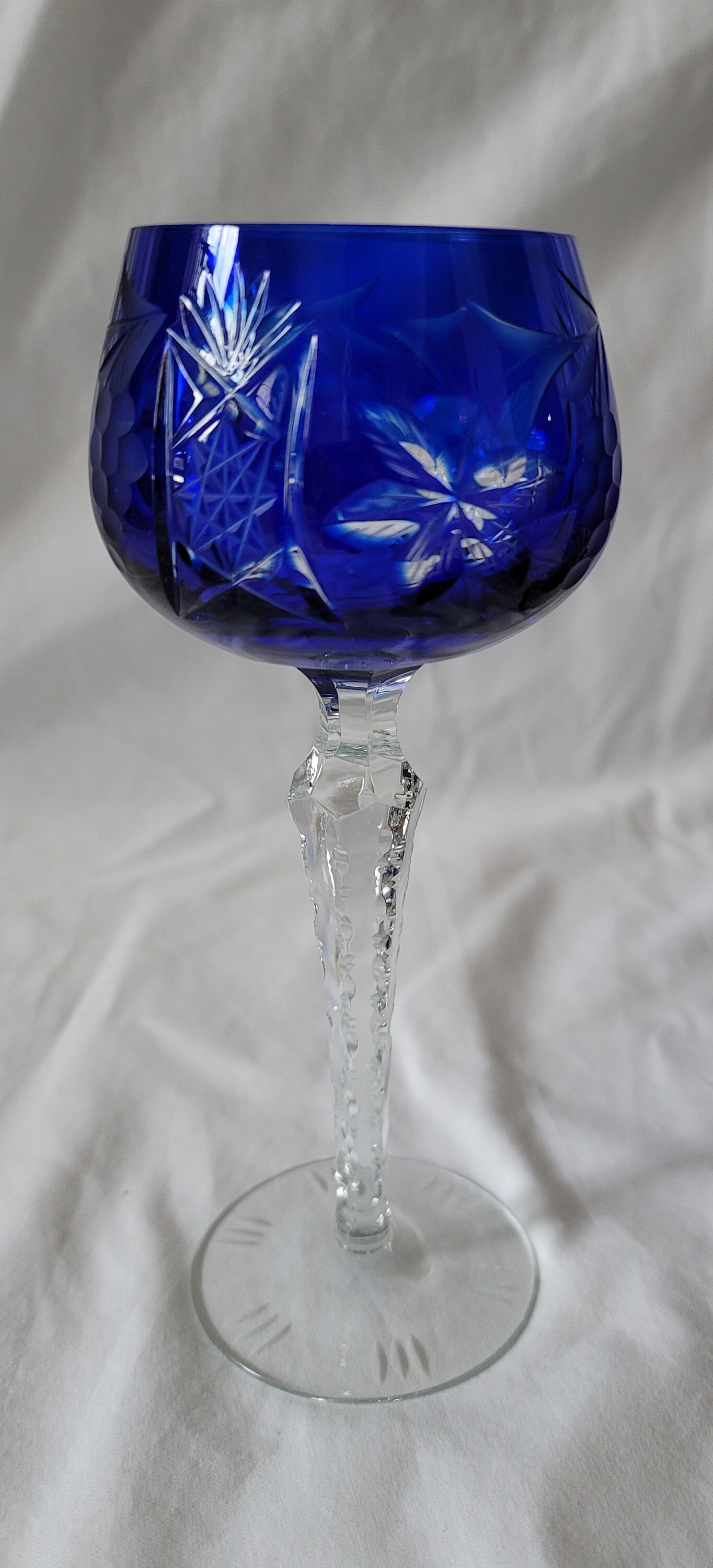 Vintage Imperlux-lausitzer Hand Cut Crystal Footed Decanter and 4 ...