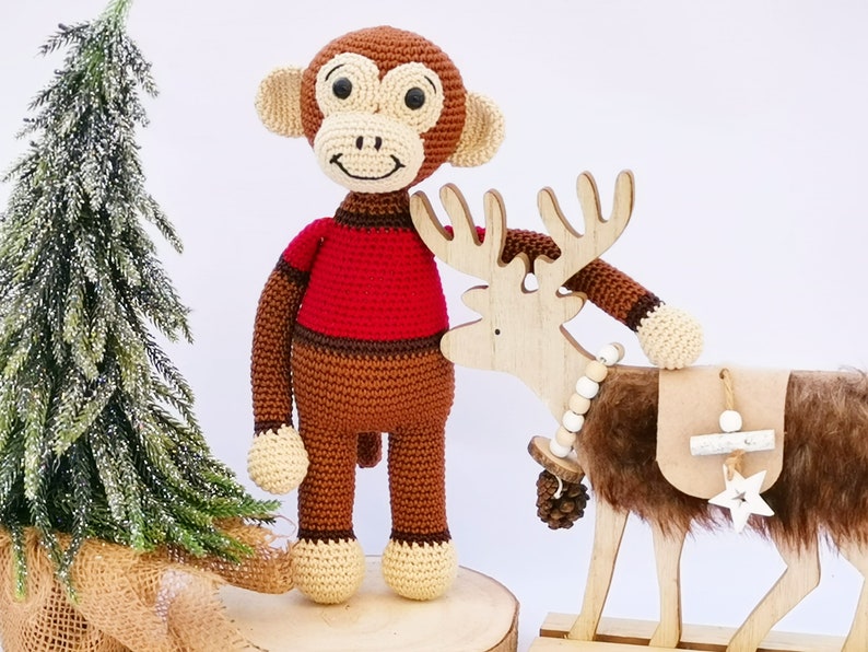 Crochet Pattern Monkey Georgie Monkey / Crochet Pattern Georgie Monkey ...