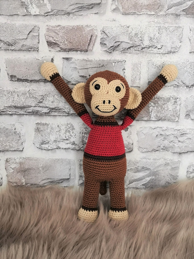 Crochet Pattern Monkey Georgie Monkey / Crochet Pattern Georgie Monkey ...