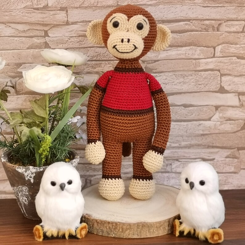 Crochet Pattern Monkey Georgie Monkey / Crochet Pattern Georgie Monkey ...