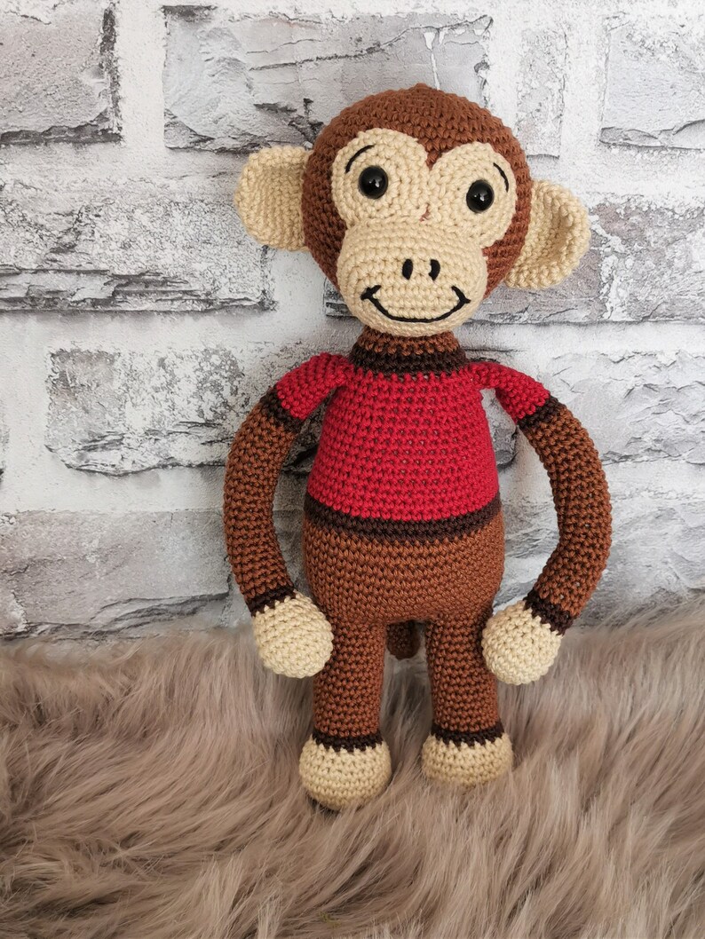 Crochet Pattern Monkey Georgie Monkey / Crochet Pattern Georgie Monkey ...