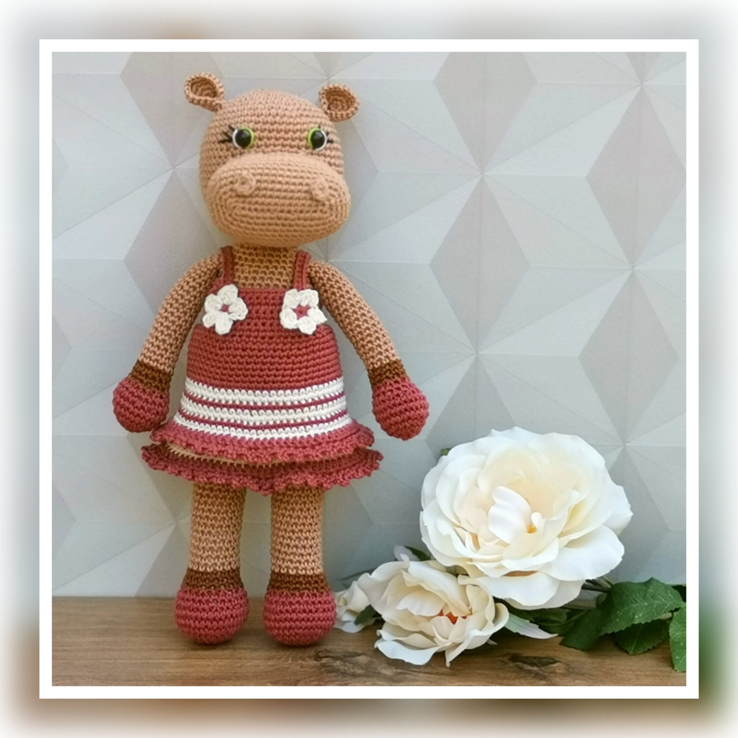 Crochet Pattern Hippo Miss Nelly - Etsy