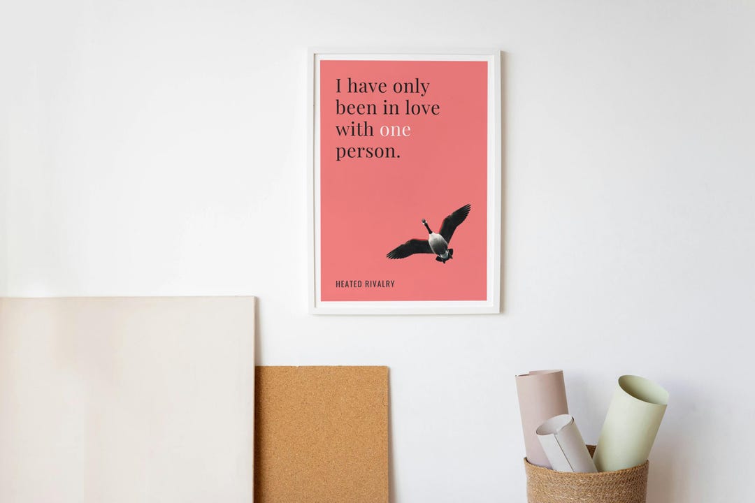 Heated Rivalry Quote Print | Hockey Romance Wall Art (digital Download ...