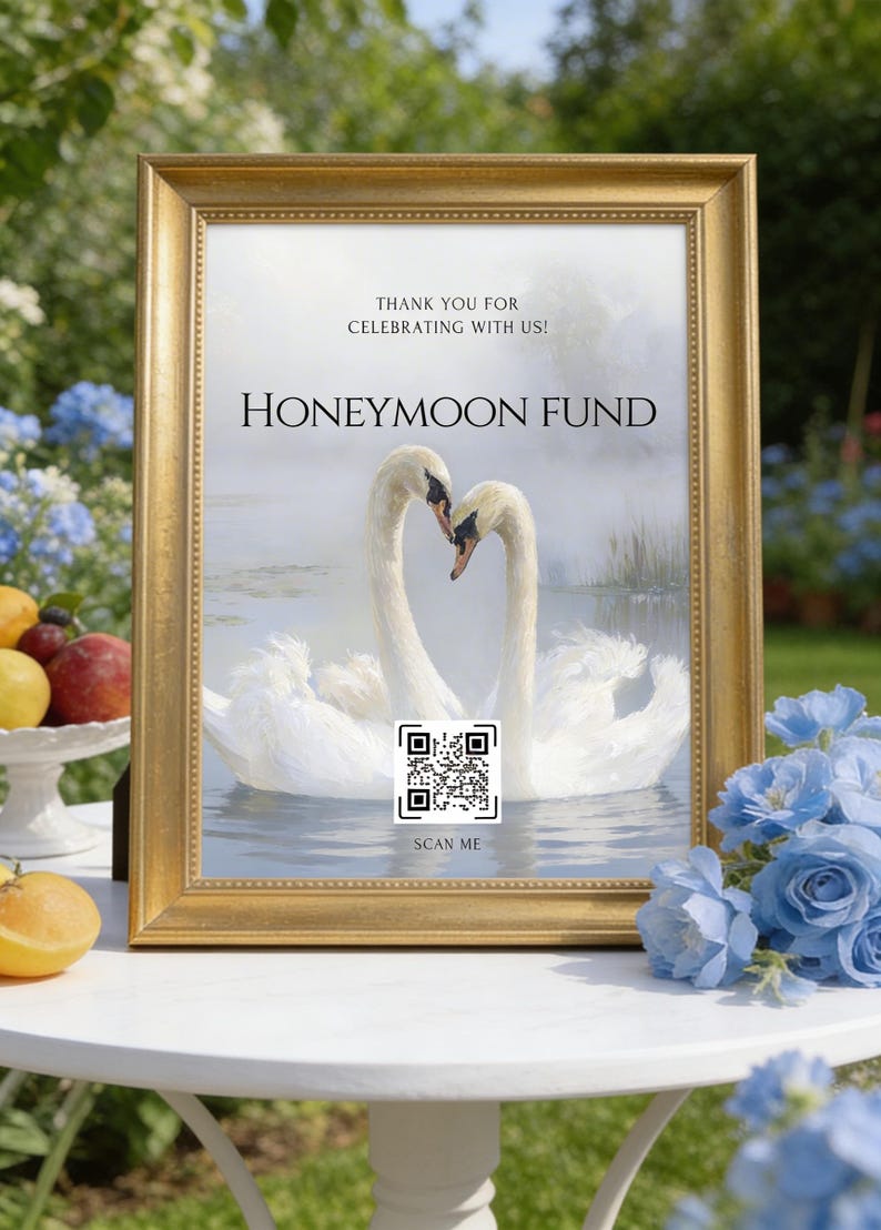 Elegant Swans Wedding Invitation Suite, Vintage European Style (canva ...