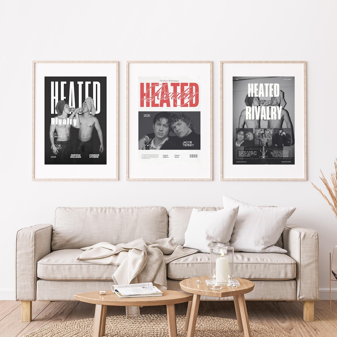 Heated Rivalry Book Posters, Ilya Rozanov, Shane Hollander (JPG ...