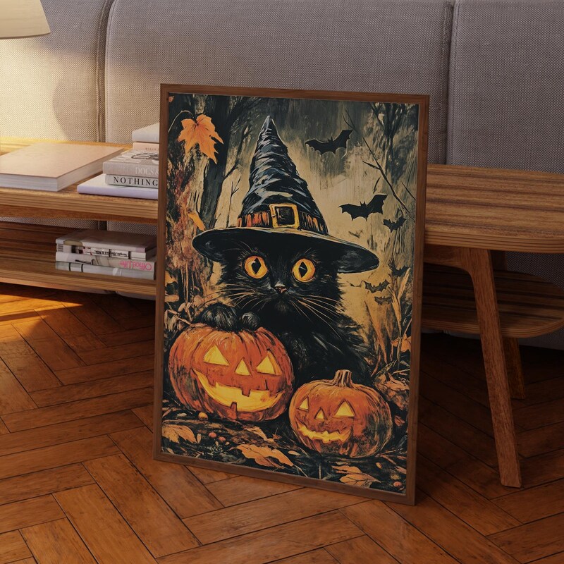Cute Halloween Poster - Etsy