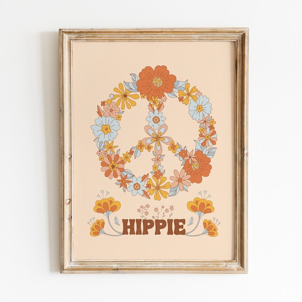 Hippie Poster - Etsy