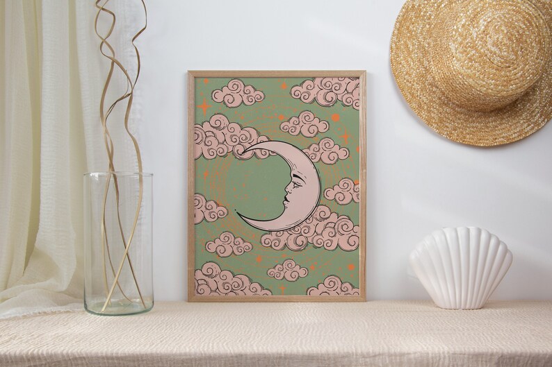 70s Set of 5 Prints Retro Print Set 70s Retro Gallery Wall - Etsy