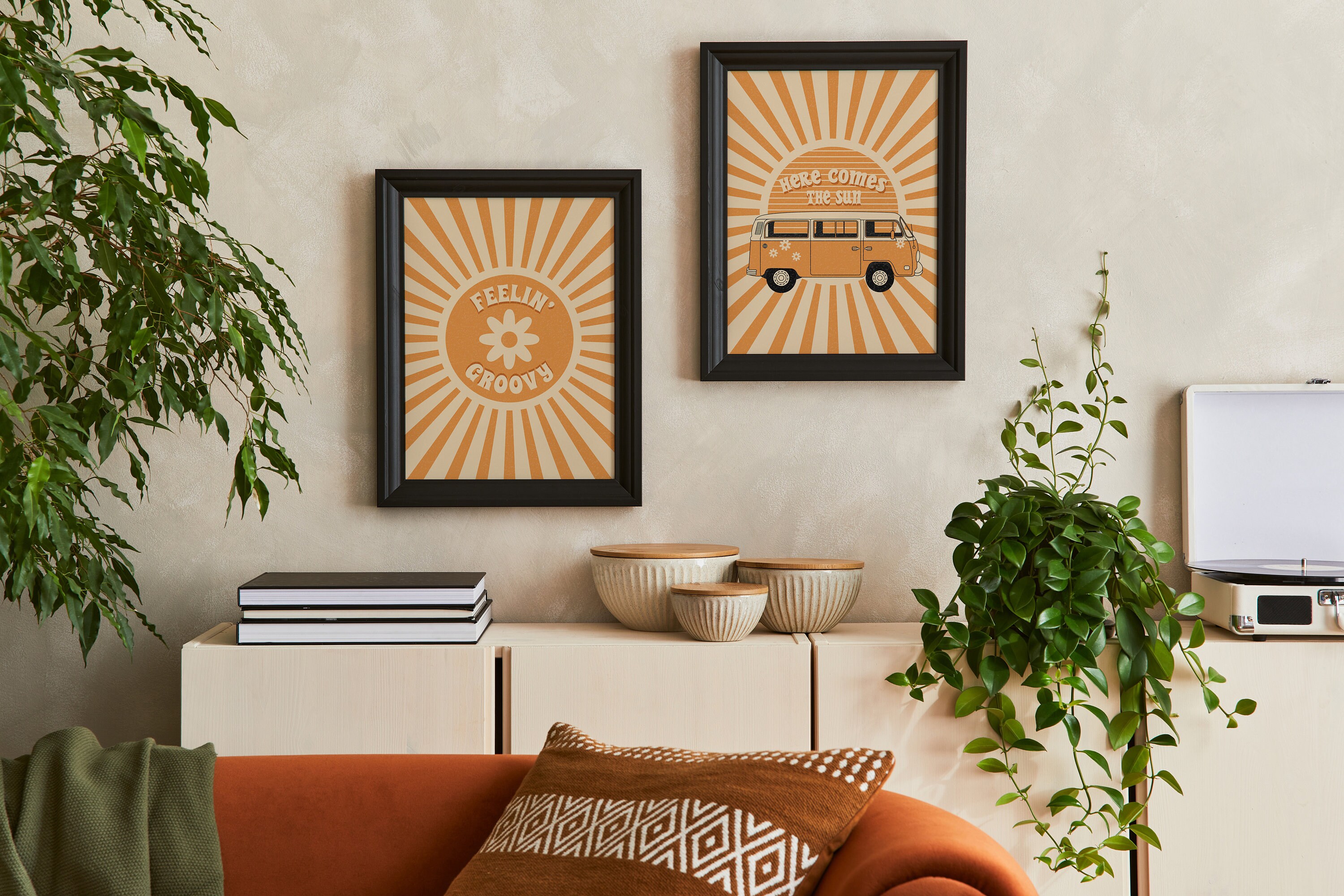 70s Decor Set of Vintage Posters 70s Posters Set Trendy | Etsy