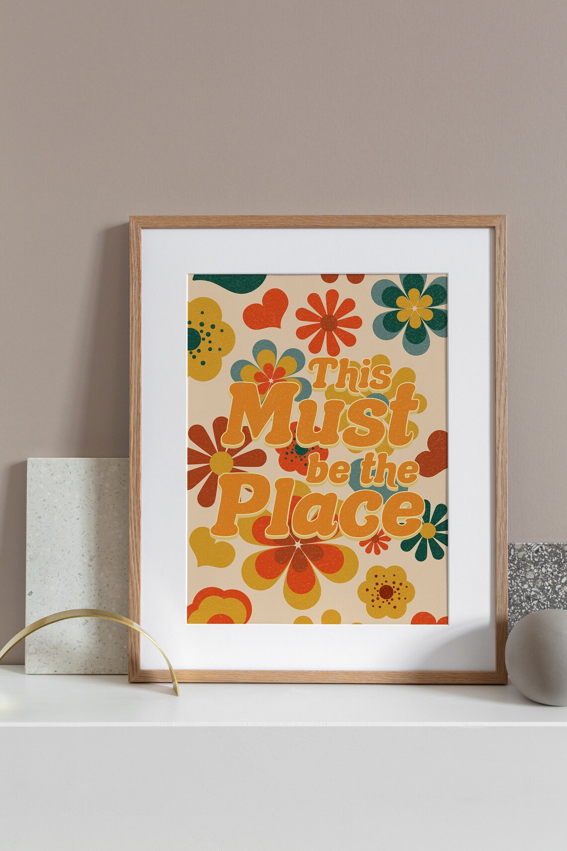 70s Set of 5 Prints Retro Print Set 70s Retro Gallery Wall - Etsy