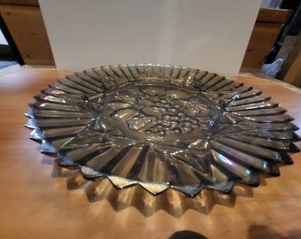 Carnival Glass Plate - Etsy