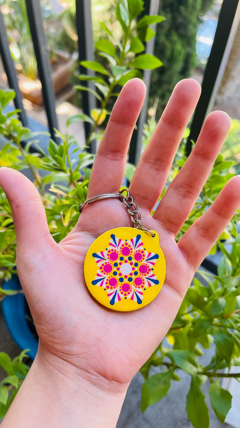 Mandala Key Chains - Etsy UK