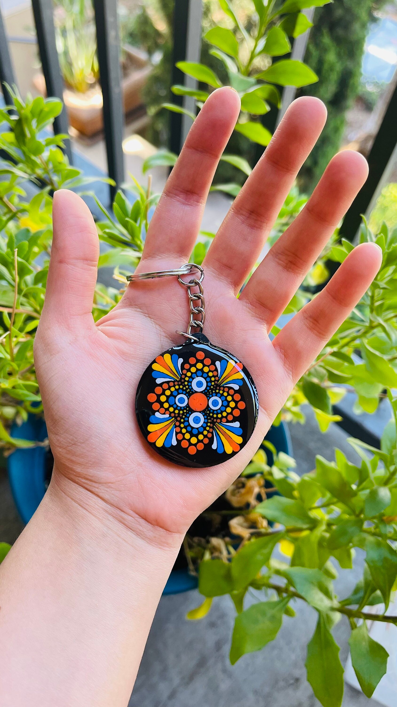 Mandala Key Chains - Etsy UK