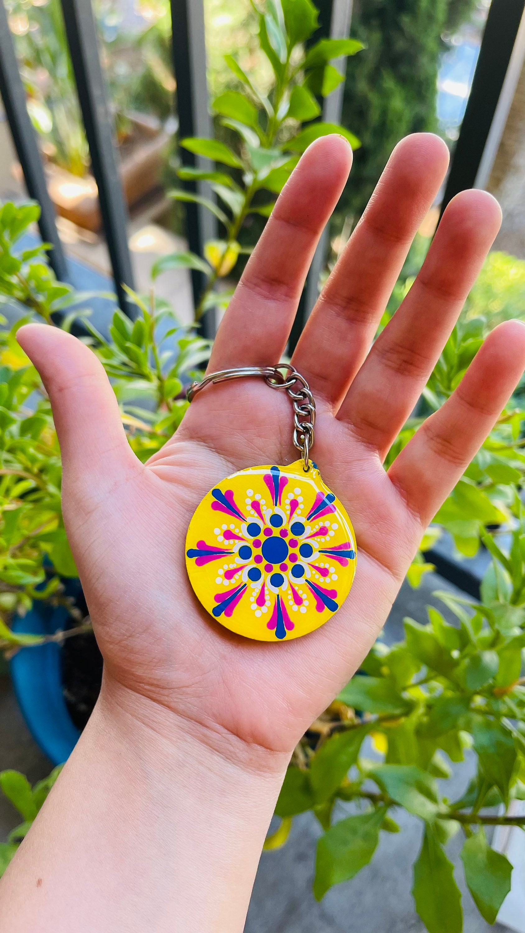 Mandala Key Chains - Etsy UK