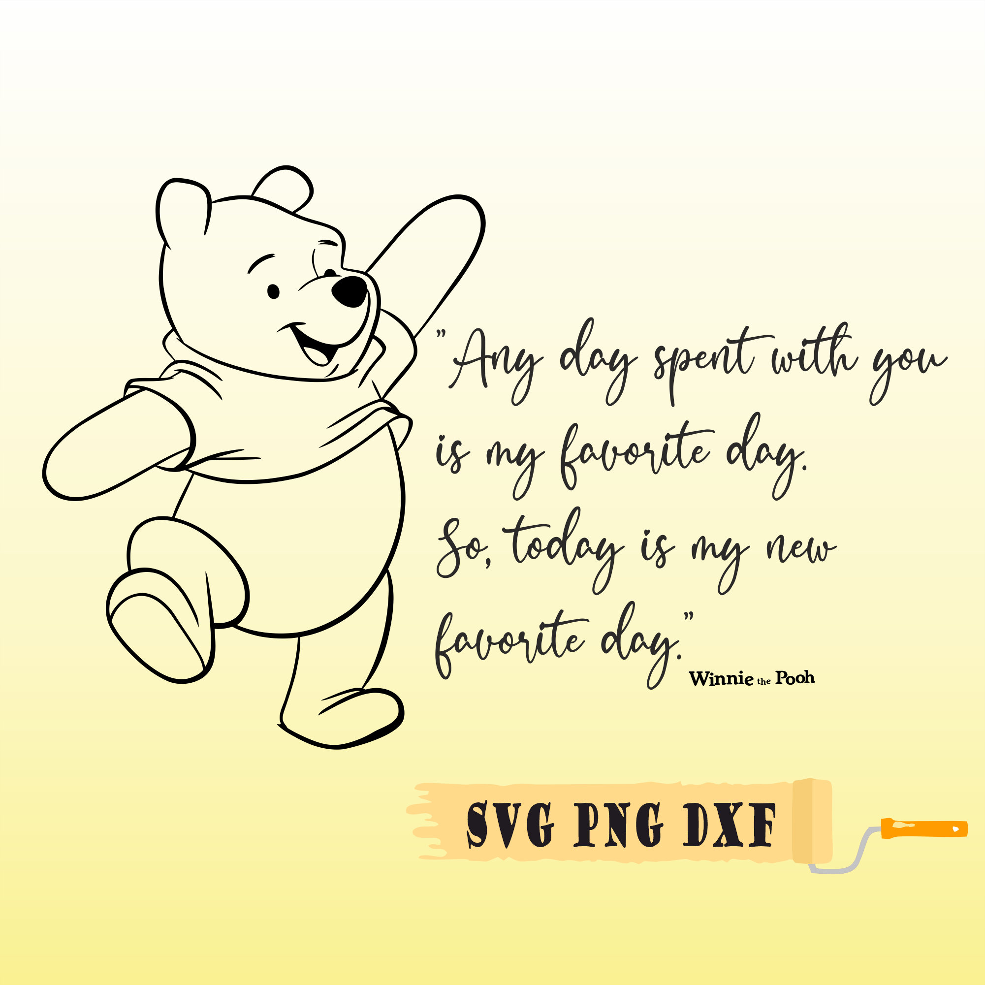 Winniethepooh Svg, Winnie Cut File, Winnie Files for Cricut Silhouette ...