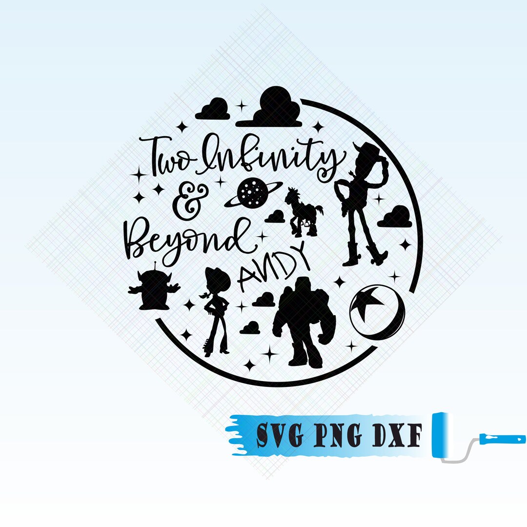 Toystory Two Infinity and Beyond Svg Png Dxf, Circle Collage, SVG, PNG ...