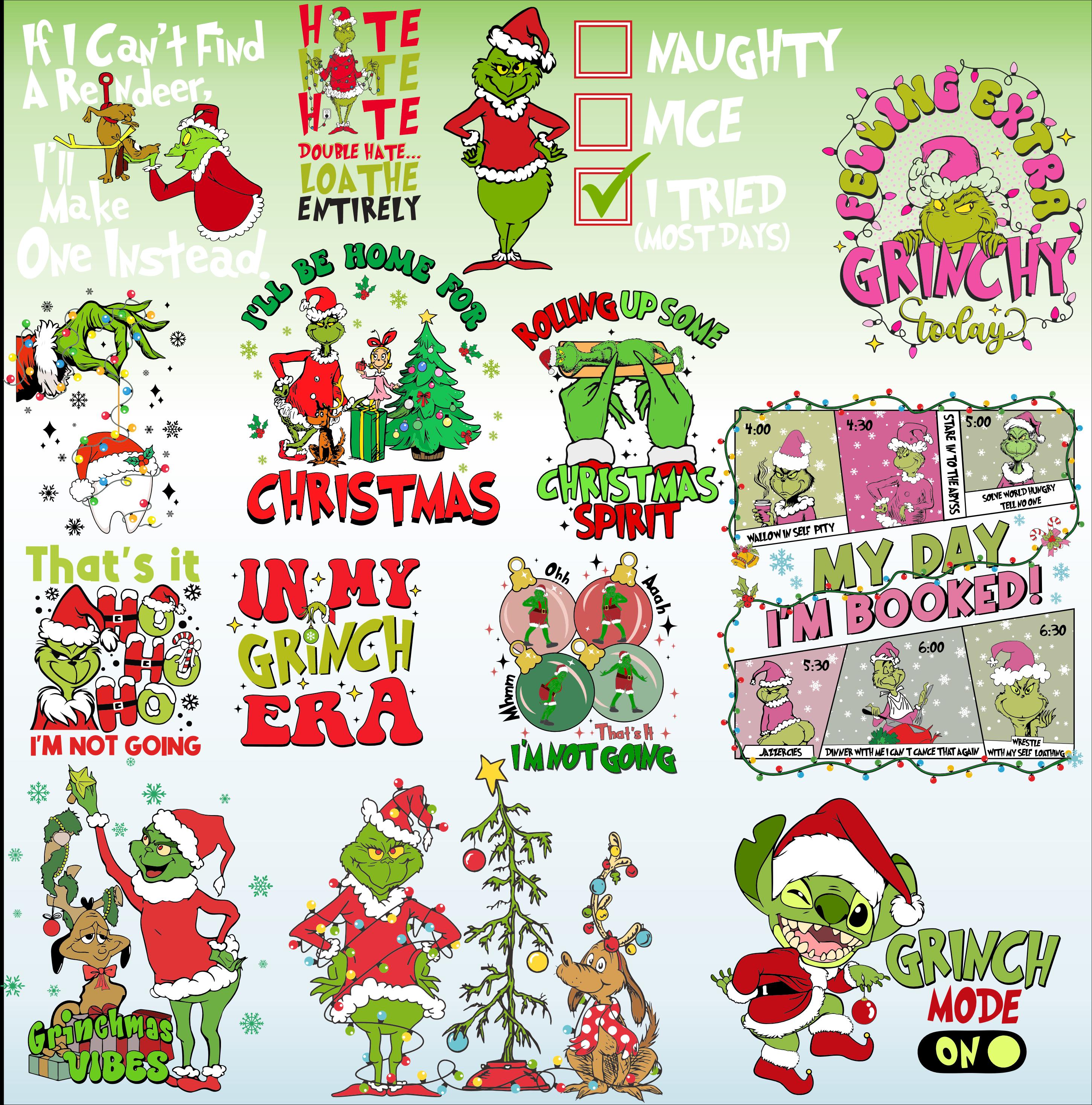 50+ Grinch Christmas Bundle Svg Png, Disneychristmas Bundle Svg Cricut ...