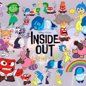 50+ Inside Out Svg Png Dxf Pdf Instant Download Cut File Clipart Svg Bundle Cricut Silhouette ...