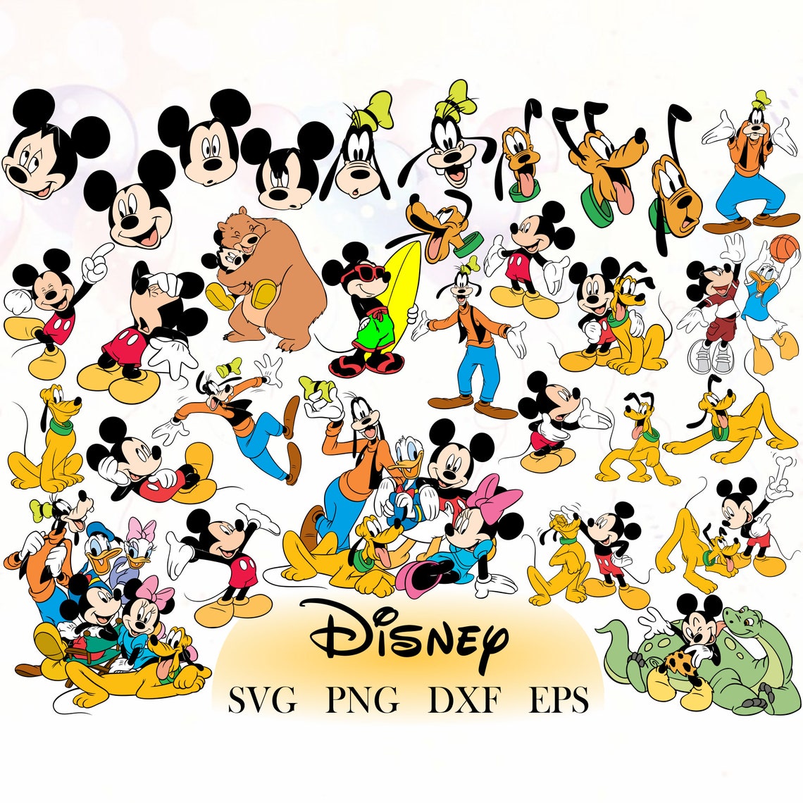 30 Disneybundle Svg Png, Cricut Mickeybundle, Disneysvg, Mickey and ...