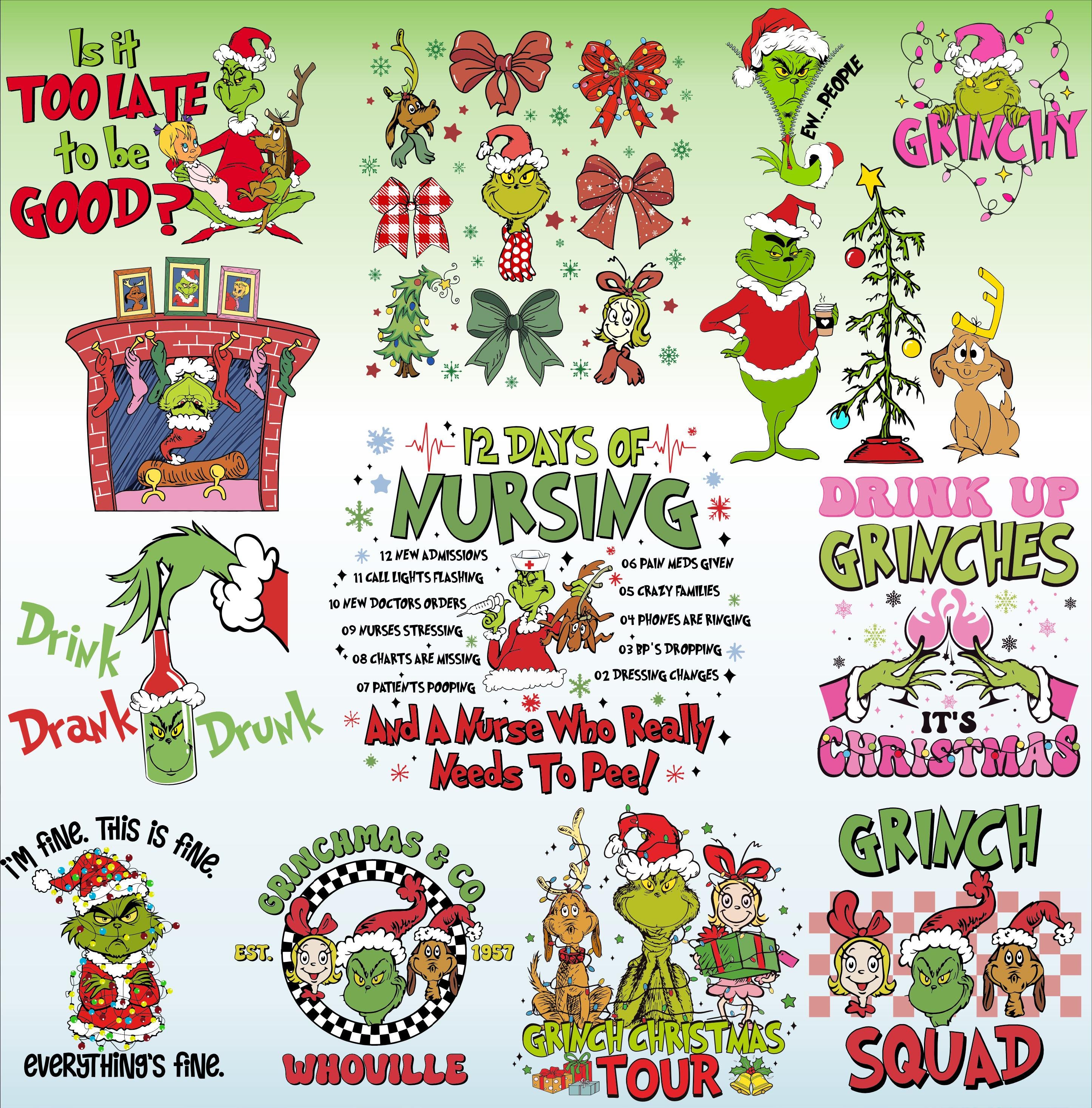 50+ Grinch Christmas Bundle Svg Png, Disneychristmas Bundle Svg Cricut ...