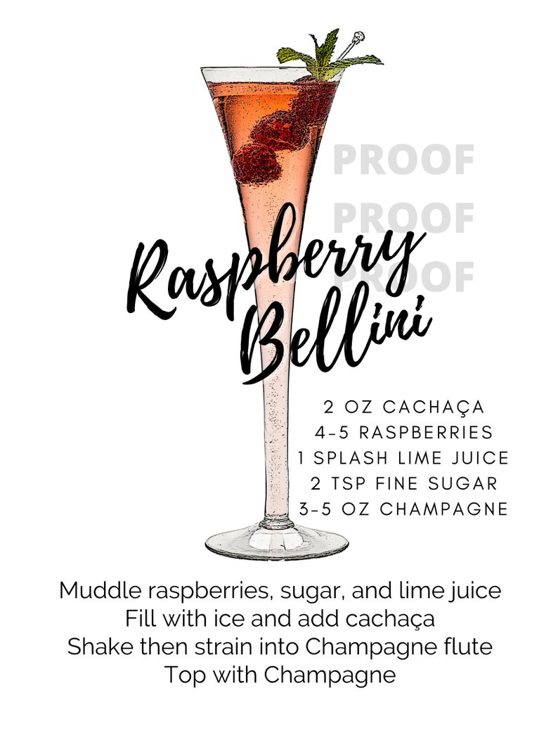 Custom Drink Cocktail Print | Instant Download | Wedding Cocktail ...