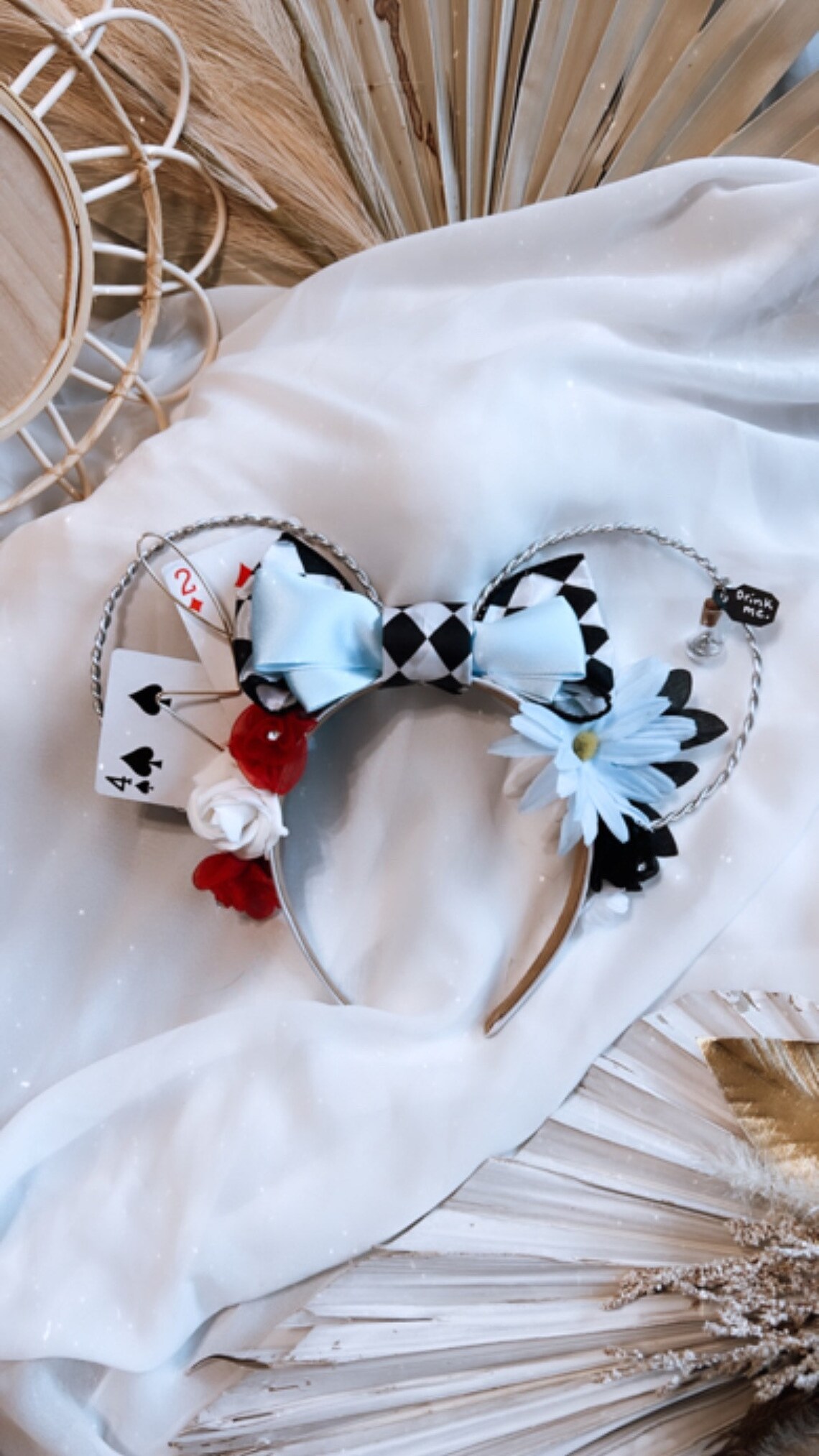 Alice in Wonderland Themed Ears Alice and Queen of Hearts - Etsy