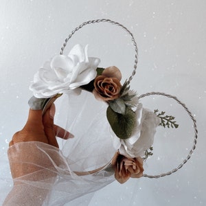 Bride Disneyland Ears | Bridal Themed Disneyland Headband | Bride ...