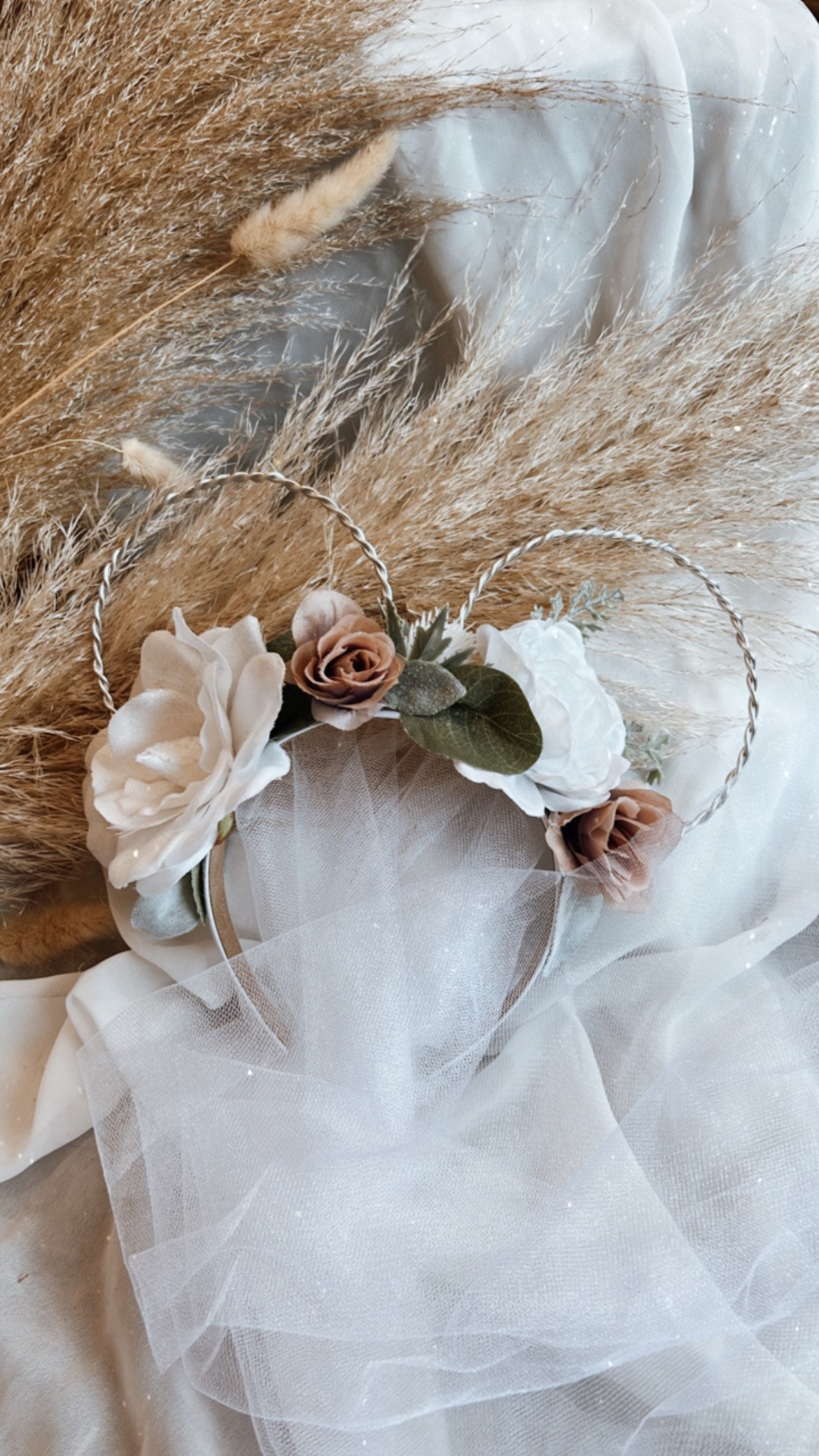 Bride Disneyland Ears Bridal Themed Disneyland Headband - Etsy