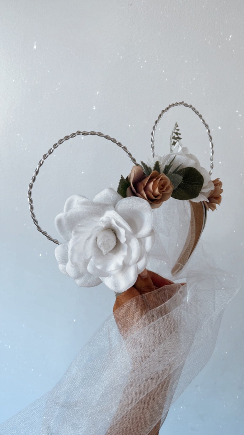 Bride Disneyland Ears Bridal Themed Disneyland Headband - Etsy