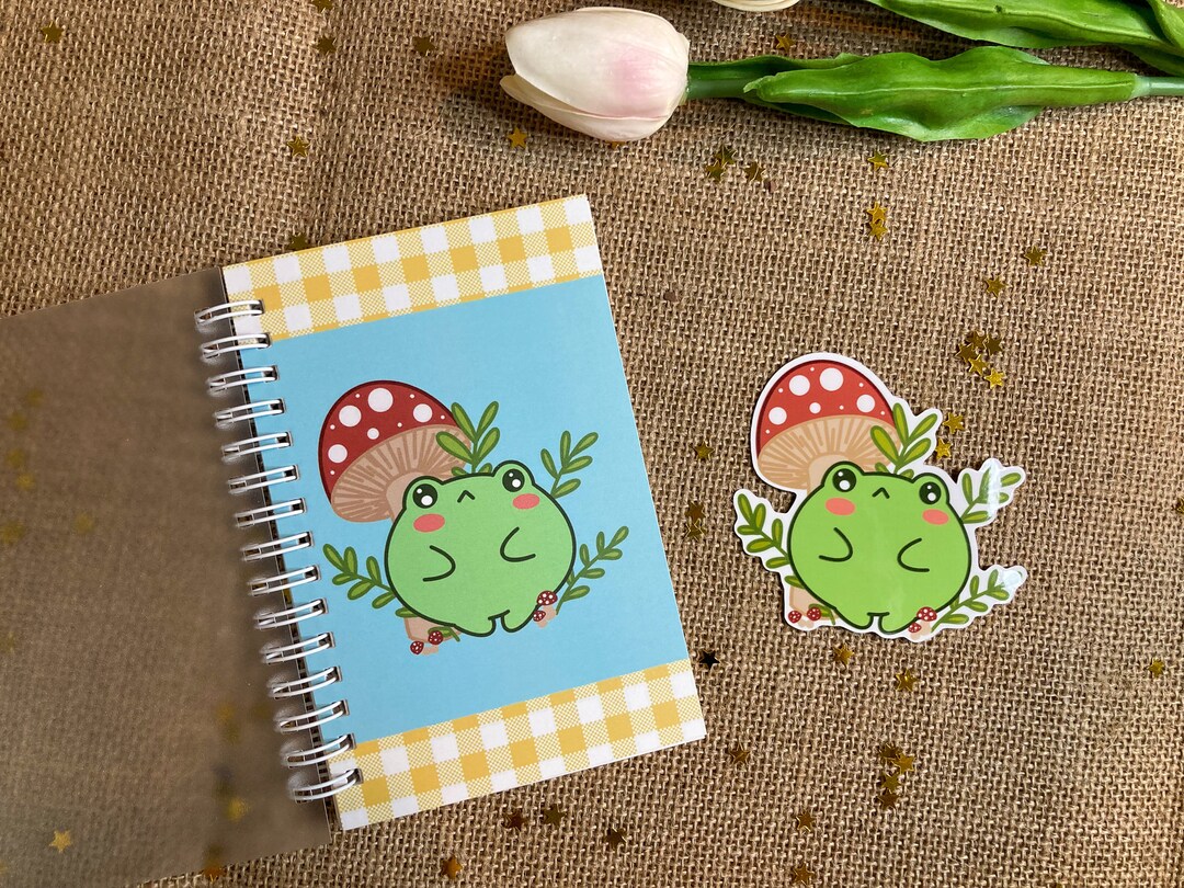 Frog Cottage Core Reusable Sticker Collection Album Book - Etsy